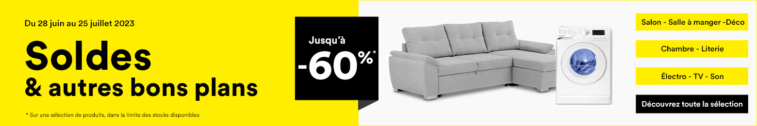 Soldes d'été 2023 Salon, Literie, Electro, TV | BUT.fr