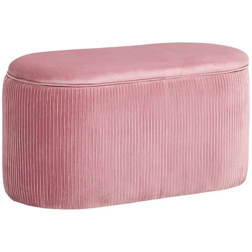 Banc En Velours Rose, Style Français, Avec Coffre, Pour Salon Ou ...
