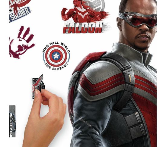 Sticker Mural Géant Sam Wilson Le Faucon Dans Falcon Et Le Soldat De L ...