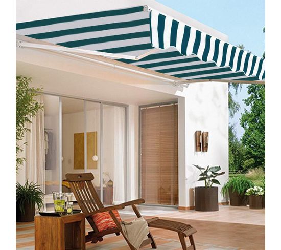 Store Banne De Balcon Rétractable 2,5 X 2m Avec Tissu Résistant Aux Uv ...