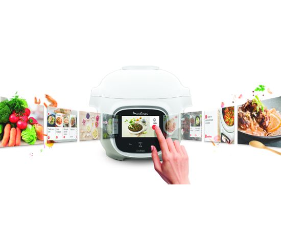 Multicuiseur intelligent MOULINEX CE922110 Cookeo Touch 3L ...