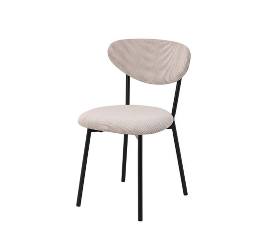 Chaise Velvet Beige - BUT