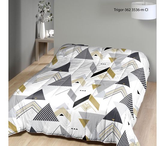 Couette Légère Imprimée double face - 2 Personnes 240x260- Spécial Eté ...