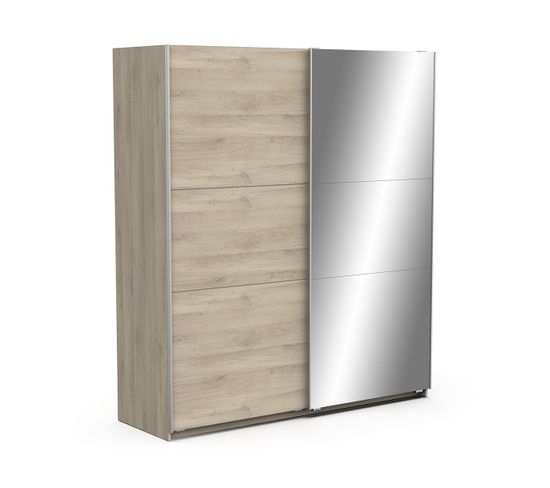 Armoire 2 Portes Coulissantes Et Miroir - L148 Cm - Armoire BUT