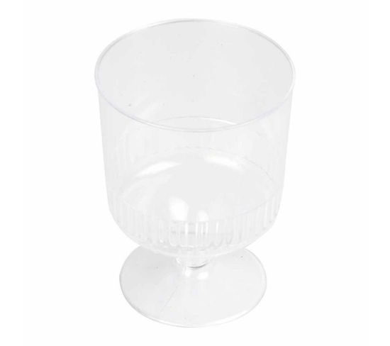 Lot De 10 Verres En Plastique Réutilisable "vin et Eau" 15cl ...