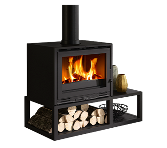 Poêle à Bois Fonte 10kw Noir - 411109noir - Poêle à bois BUT