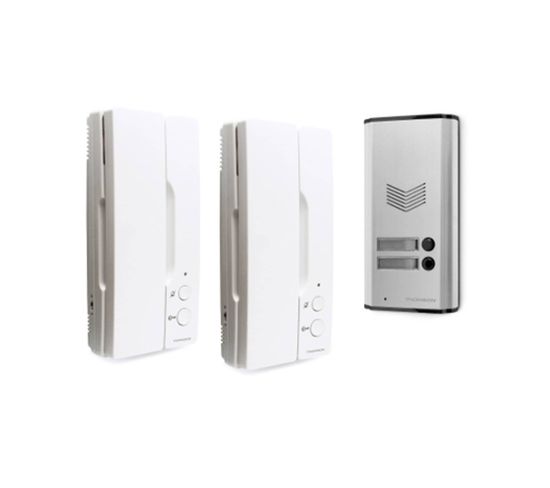Kit Interphone Audio Pour 2 Logements - Interphone - Carillon ...