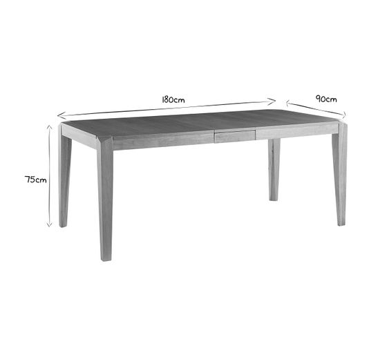 Table Extensible Rallonges Intégrées Rectangulaire En Bois Clair L150 ...