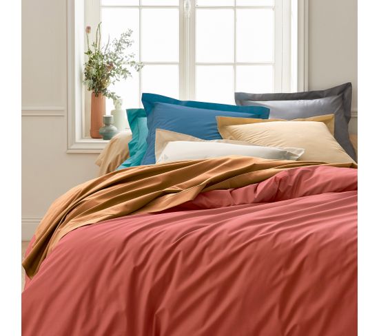 Drap Housse 90x190 Cm Bonnet 30 Cm Percale De Coton Moorea Pacific Bleu ...