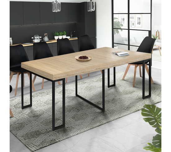 Table Console Extensible Toronto 10 Personnes 235 Cm Design Industriel ...