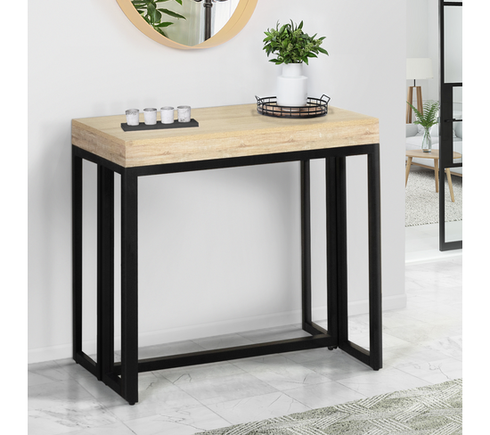 Table Console Extensible Toronto 10 Personnes 235 Cm Design Industriel ...