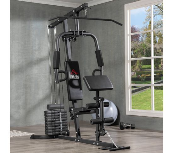 Station De Musculation Complète Avec 9 Contrepoids Acier - Musculation BUT