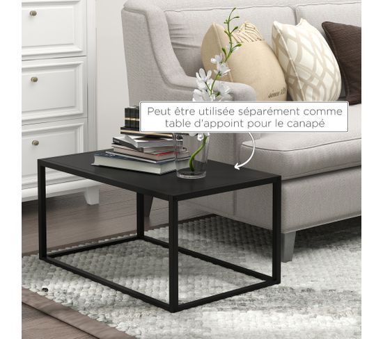 Lot De 2 Tables Basses Gigognes Rectangulaires Design Contemporain - Table basse BUT