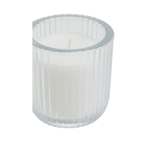 Bougie en verre H. 7,7 cm ULAS transparent - Bougie BUT