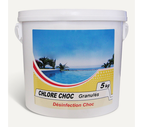 Chlore Choc Granulé 5kg - Chlore Choc Granules - Entretien - Equipement ...