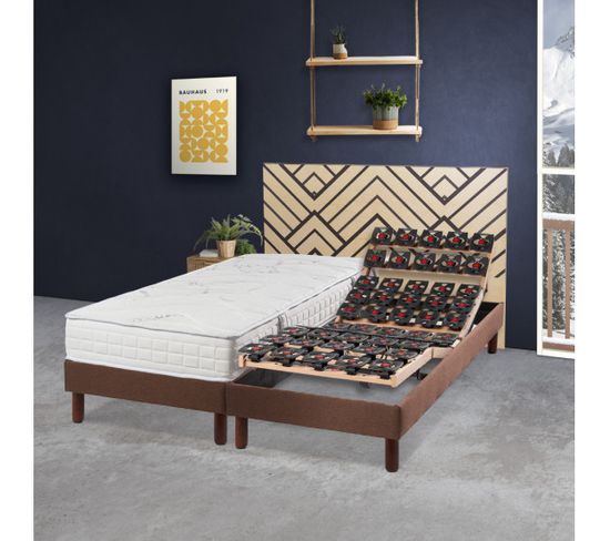 Sommier Electrique Essenzia Zen Vitalite 80x200 - Sommier relaxation BUT