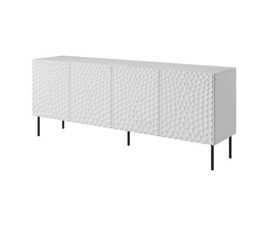 Buffet Bas Design Blanc Mat 190cm Sumoc - Buffet BUT