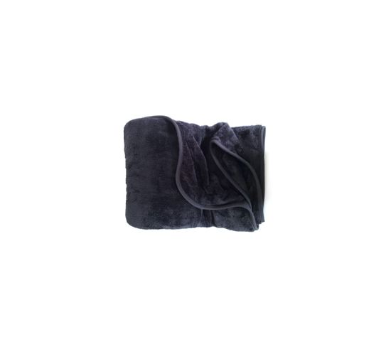 Plaid Uni Noir - 150x200 - Plaid BUT