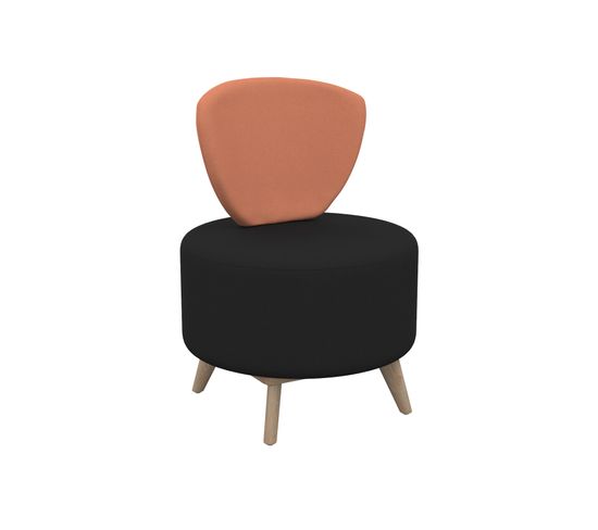 Chauffeuse design PETAL BUT PRO Terracotta/Noir - Chaise - Fauteuil ...