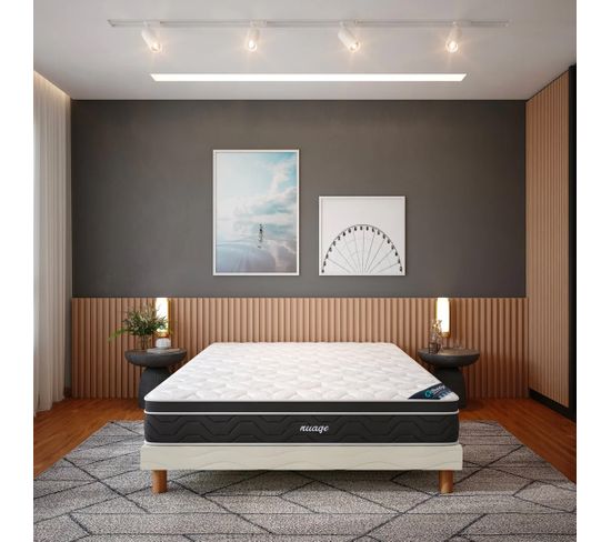 Matelas Mousse Nuage 160x200 Cm Hauteur 32 Cm - Toute l'offre matelas BUT