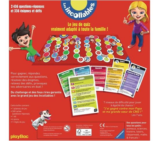 Jeu De Quiz Les Incollables 7 Niveaux De Difficulté - Jeux - Jouets BUT
