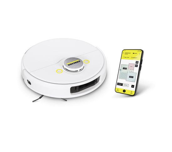 Aspirateur Robot/laveur Programmable Connecté Blanc - Rcv5 - Aspirateur BUT