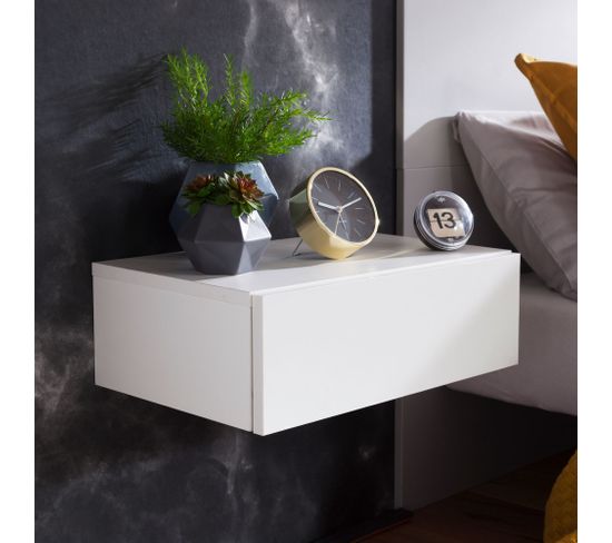 Nuit Chevet Murale Mural Suspendu À Ressort - Table de chevet BUT