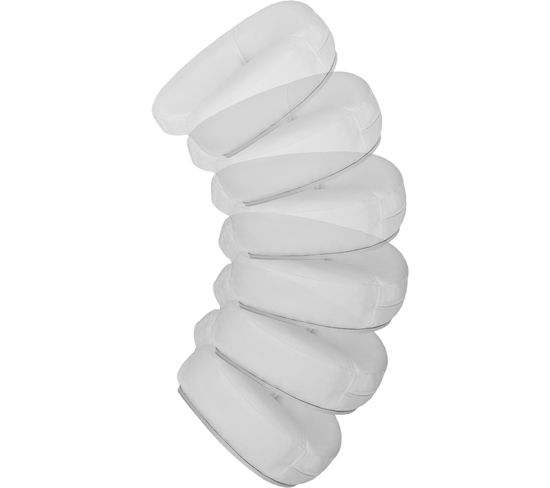 Table De Massage Pliante 3 Zones Bois Cosmétique Portable Blanc