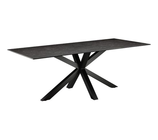 Table de séjour L.200cm BALA gris céramique - Table BUT