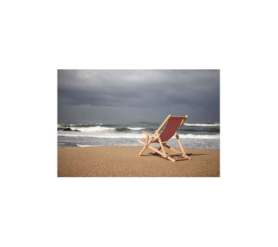 Chilienne Transat Bois D'eucalyptus Tissu 100% Coton Elvas Vert ...