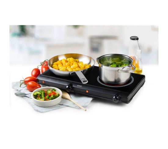 Plaque de cuisson posable 2 foyers vitrocéramique - Do339kp - Plaque ...