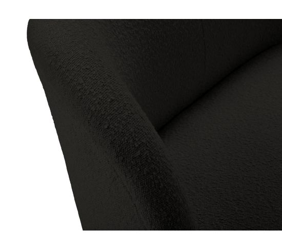 Canapé "saamit", 3 Places, Noir, Bouclé - Canapé BUT