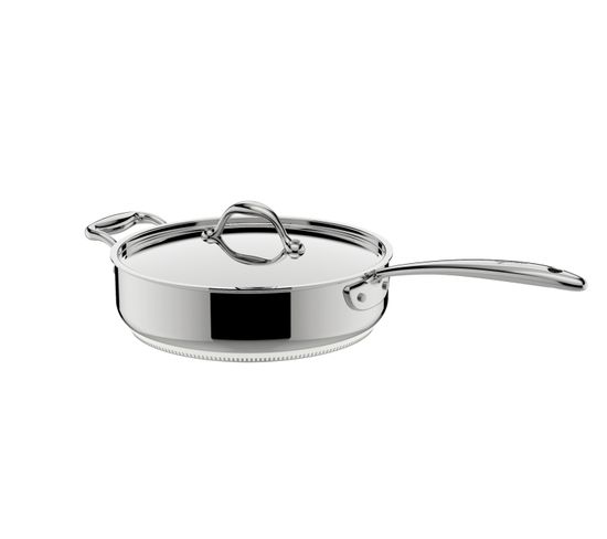 Sauteuse Inox 26cm + Couvercle - 11116032026 - Casserole - Poêle - Wok BUT