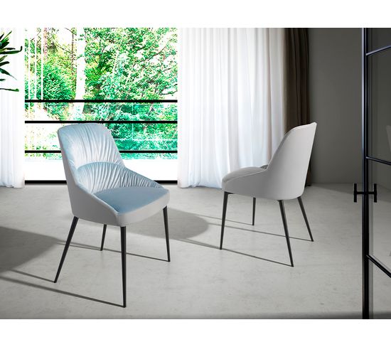 Chaise À Manger Velours Et Similicuir. 4109 - Chaise BUT