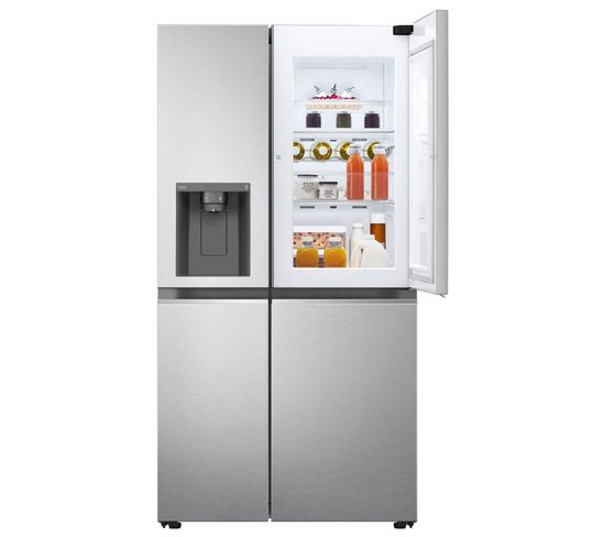 Réfrigérateur Multiportes 91.3cm 416l Inox - Gsjv80bslf - Réfrigérateur ...