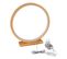 Lampe LED ronde 31,5 cm CIRCLE Naturel - Lampe à poser BUT