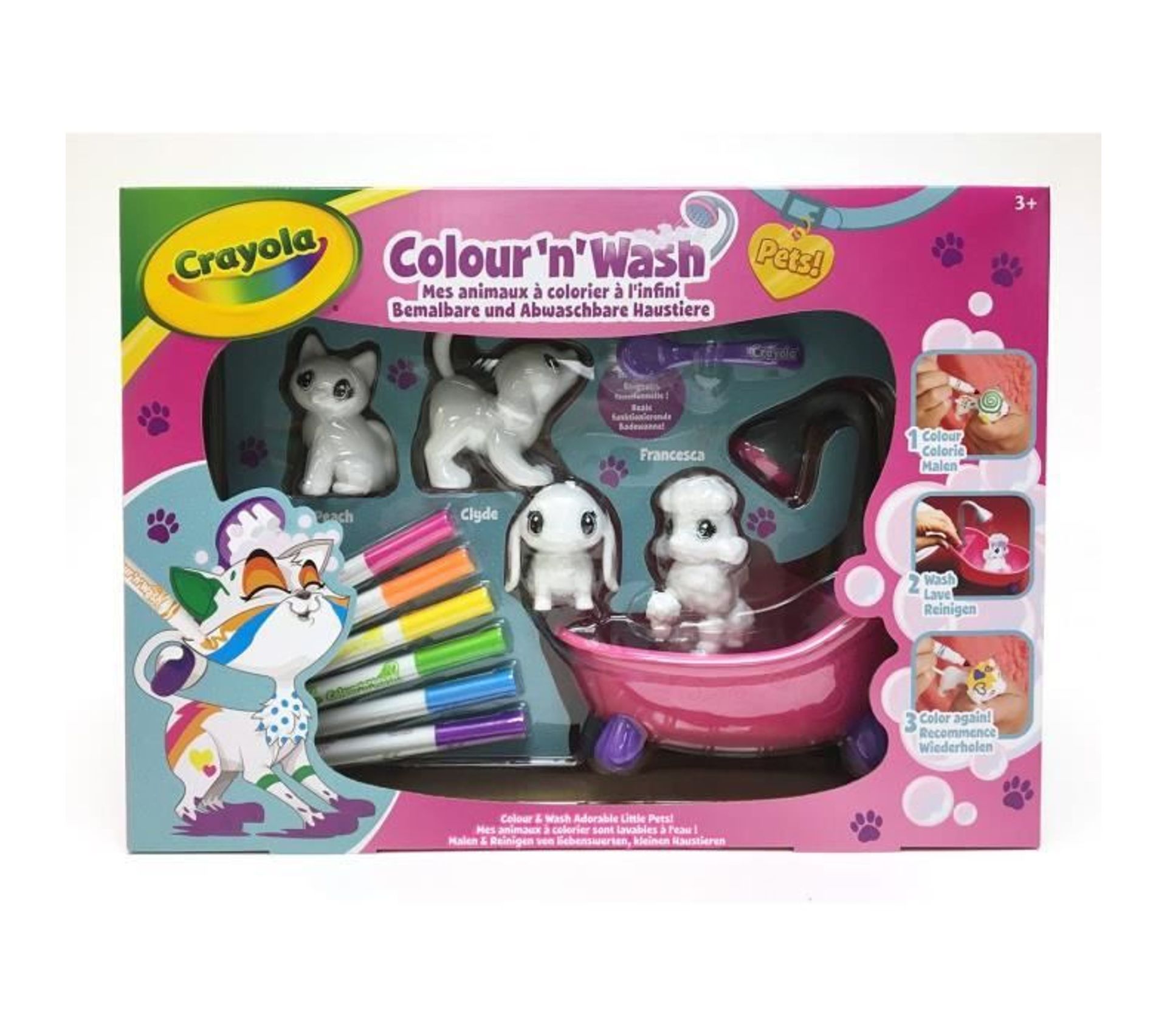 Color'n'wash Mes Animaux A Colorier Coffret Dessiner Laver Recommencer ...