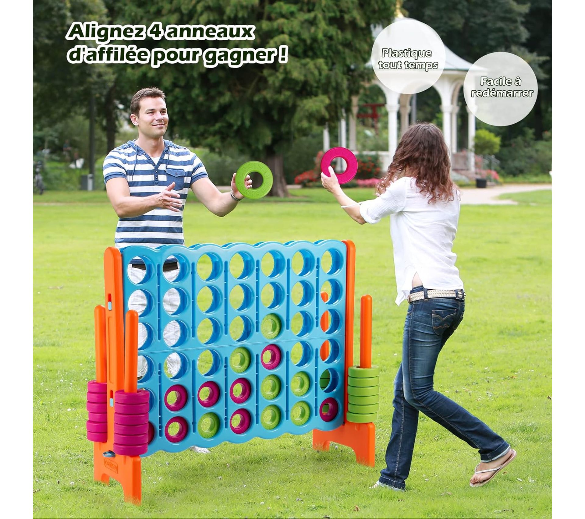 Jeux Puissance 4 Géant Enfants Avec 42 Jetons, Jeu De Société Ludique ...