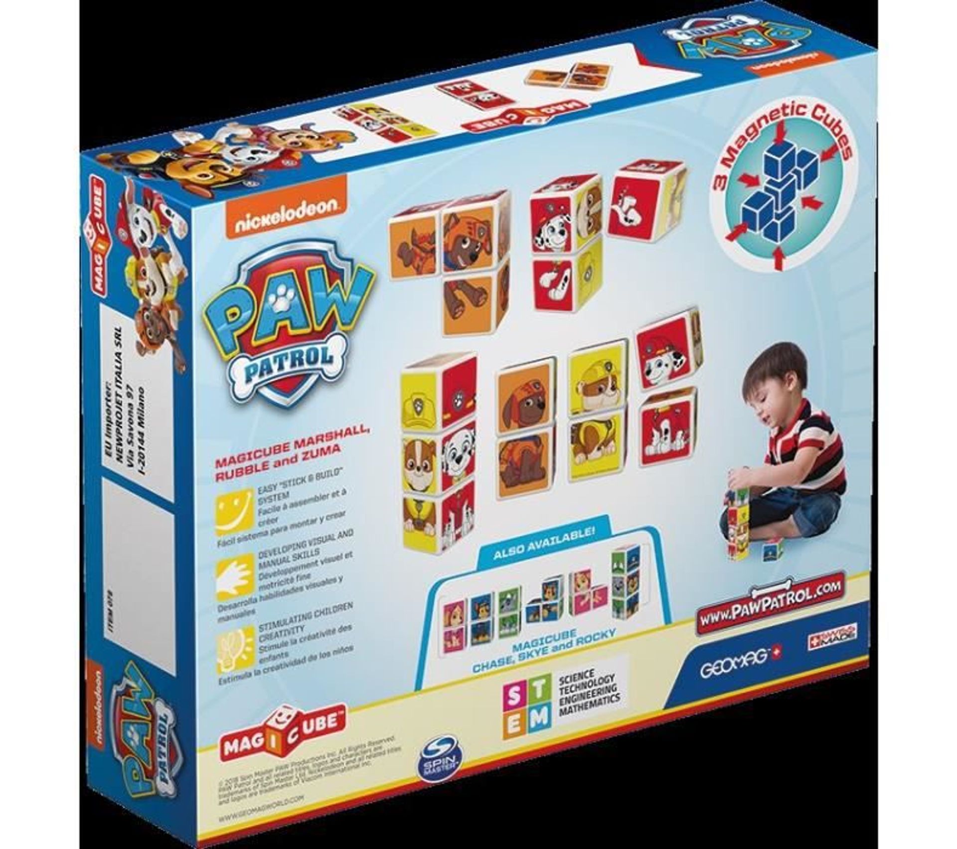 Magicube - Pat' Patrouille Personnages (3 Cubes) - Marcus - Ruben ...