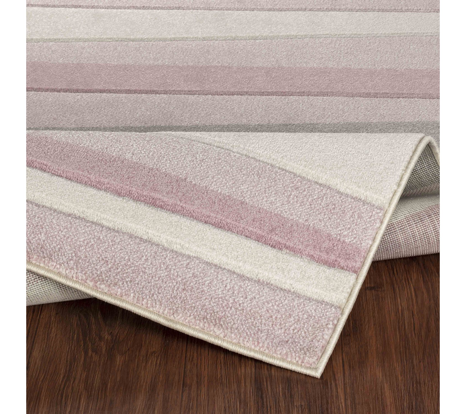 Tapis Enfant - Pastel Motif Rayé - Rose Et Blanc - 160x213cm - Tapis ...