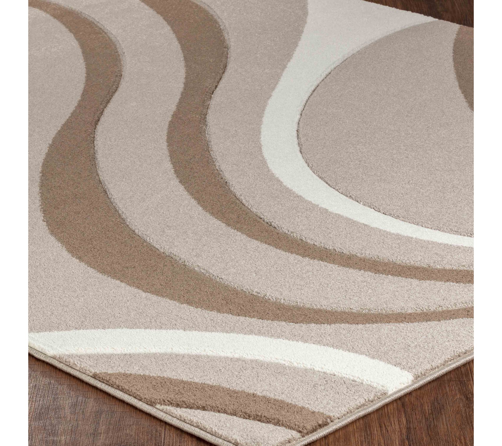 Tapis Scandinave Rétro - Marron Et Blanc - 200x275cm - Tapis salon et ...