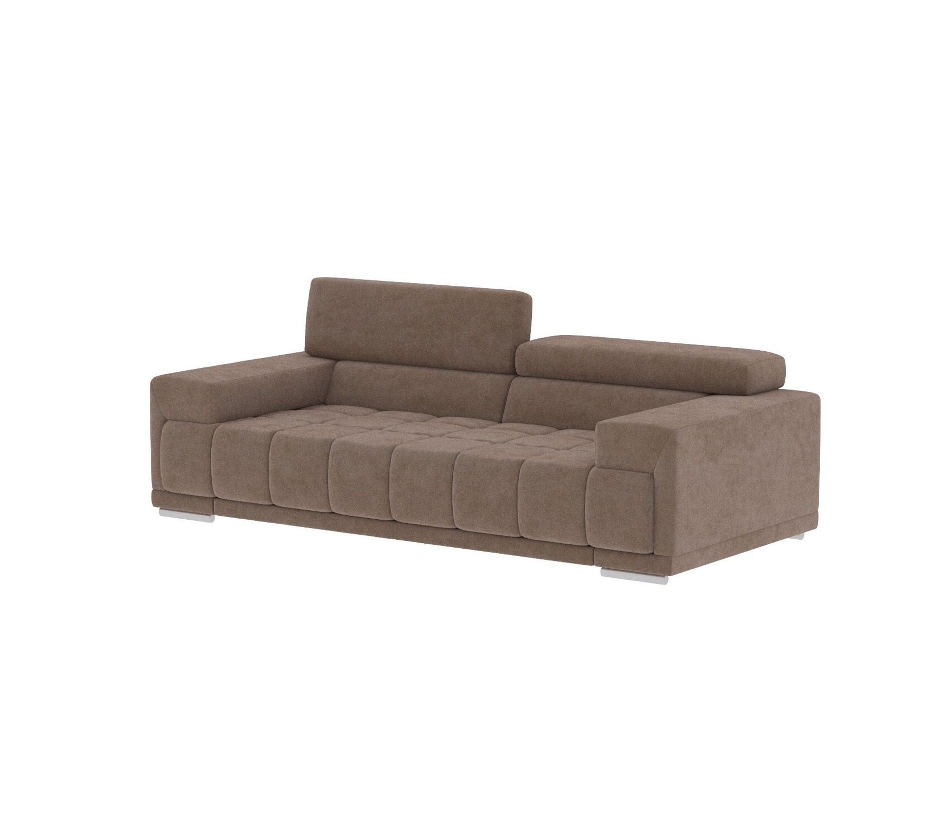 Canapé 3 places OCEAN tissu salsa stone - Canapé BUT