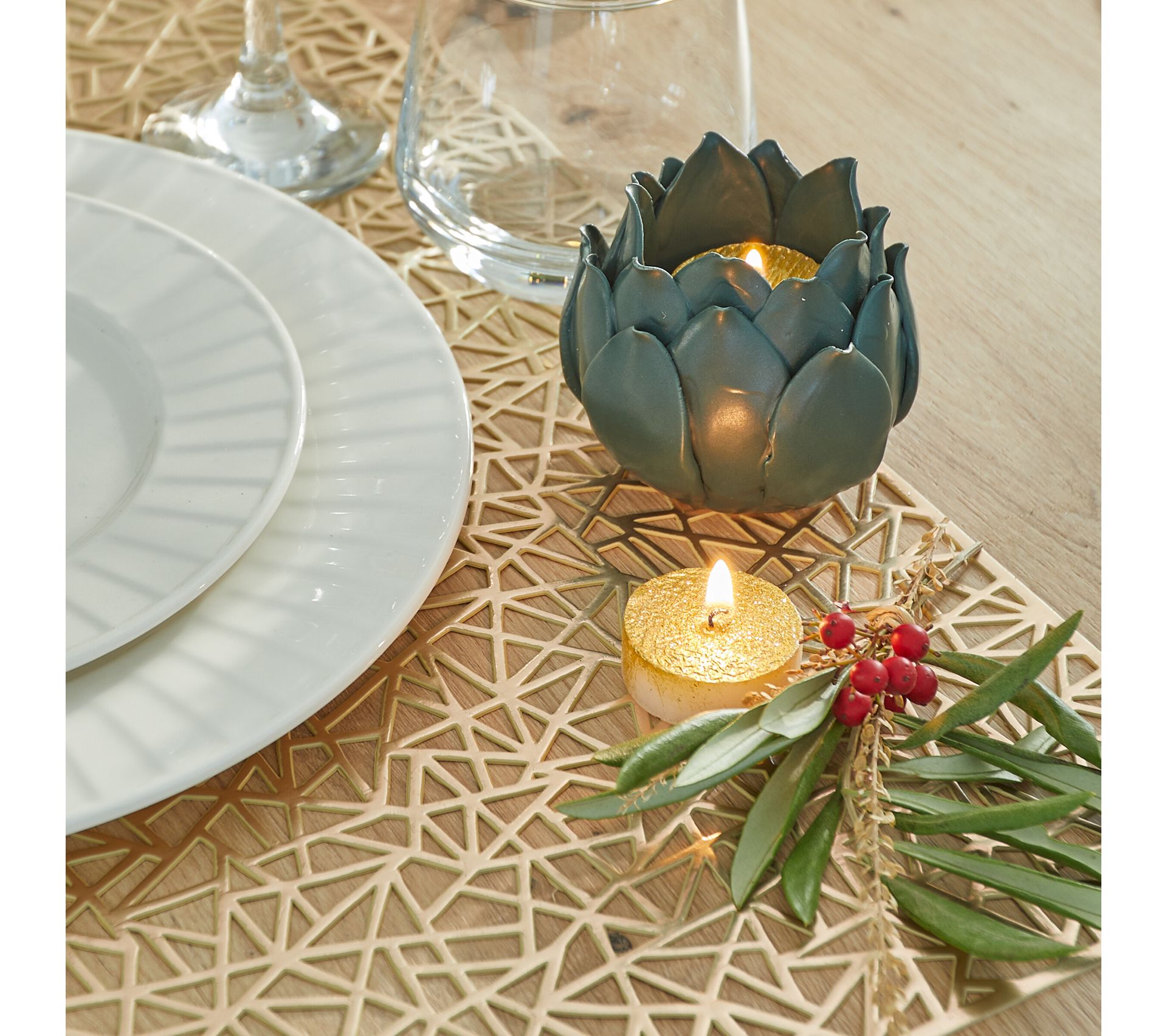 Set de table 45X30 cm USET Doré - Set de table BUT