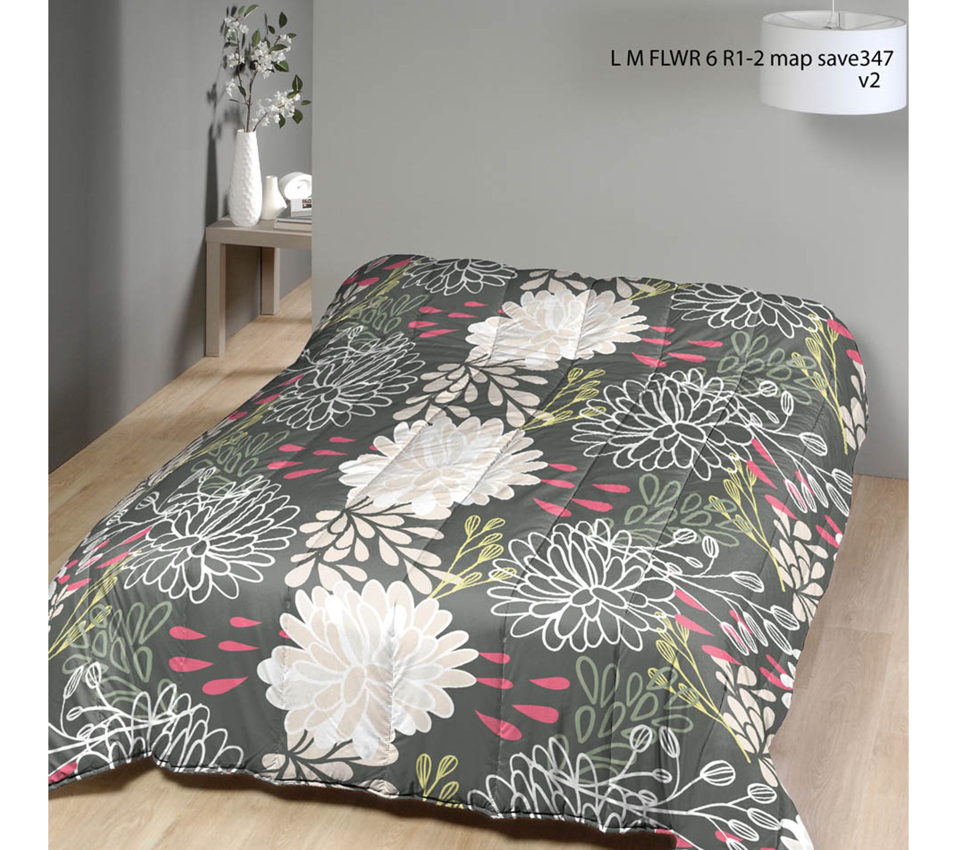 Couette Légère Imprimée - 2 Personnes 240x260- Spécial Eté - Couette BUT