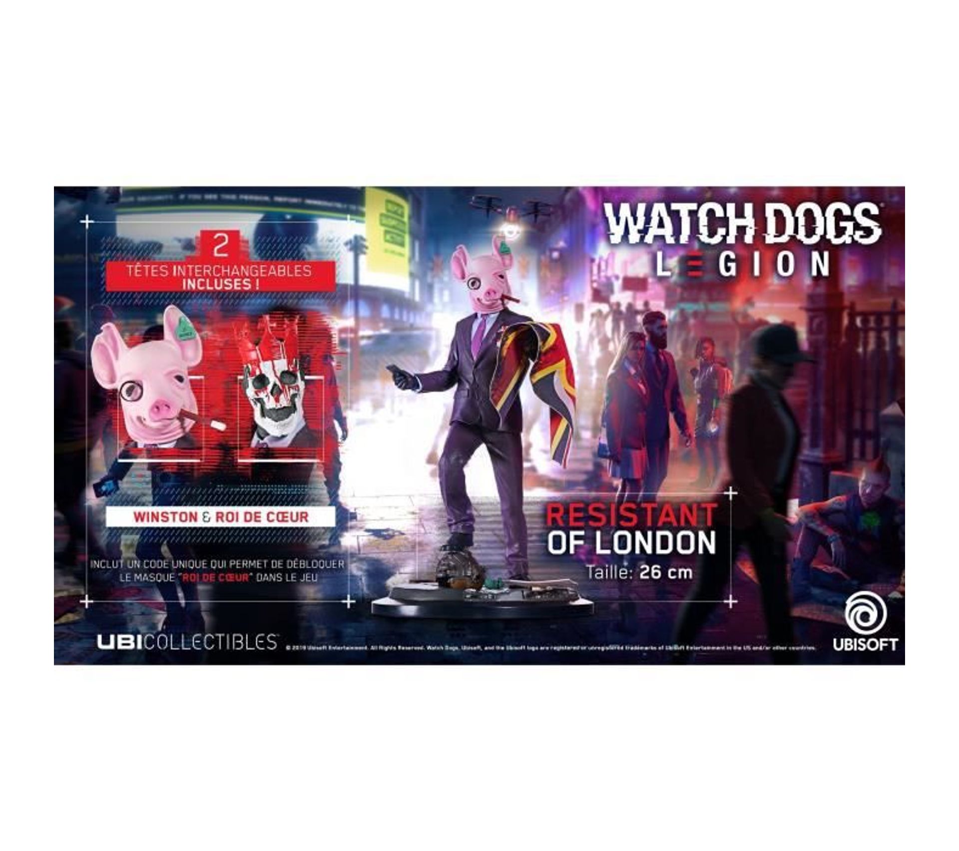 Figurine Watch Dogs Legion : Resistant Of London - Jeux - Jouets BUT