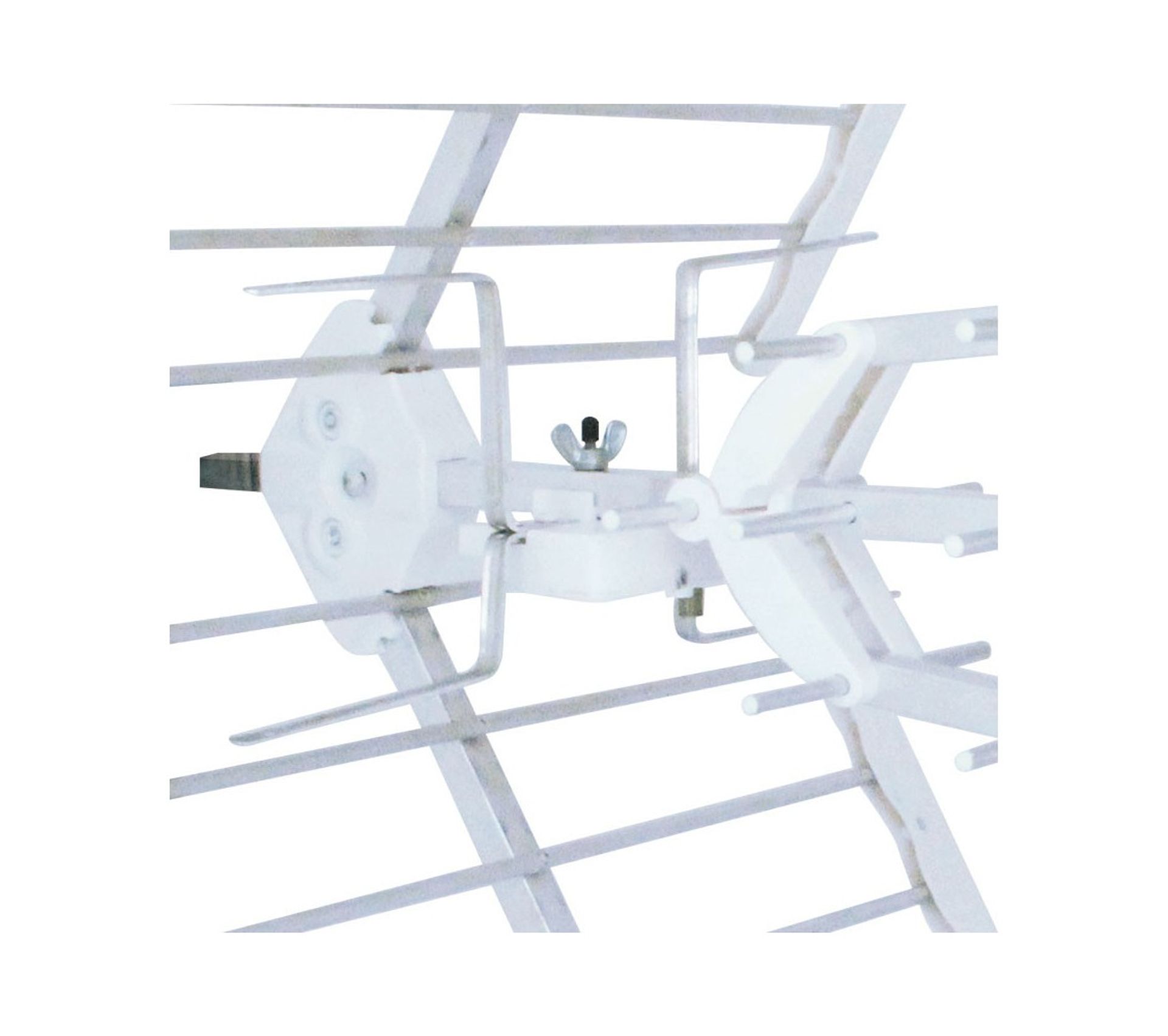 Antenne D'extérieur Trinappe Amplifiée 55 dB - Blanche - Antennes TV BUT