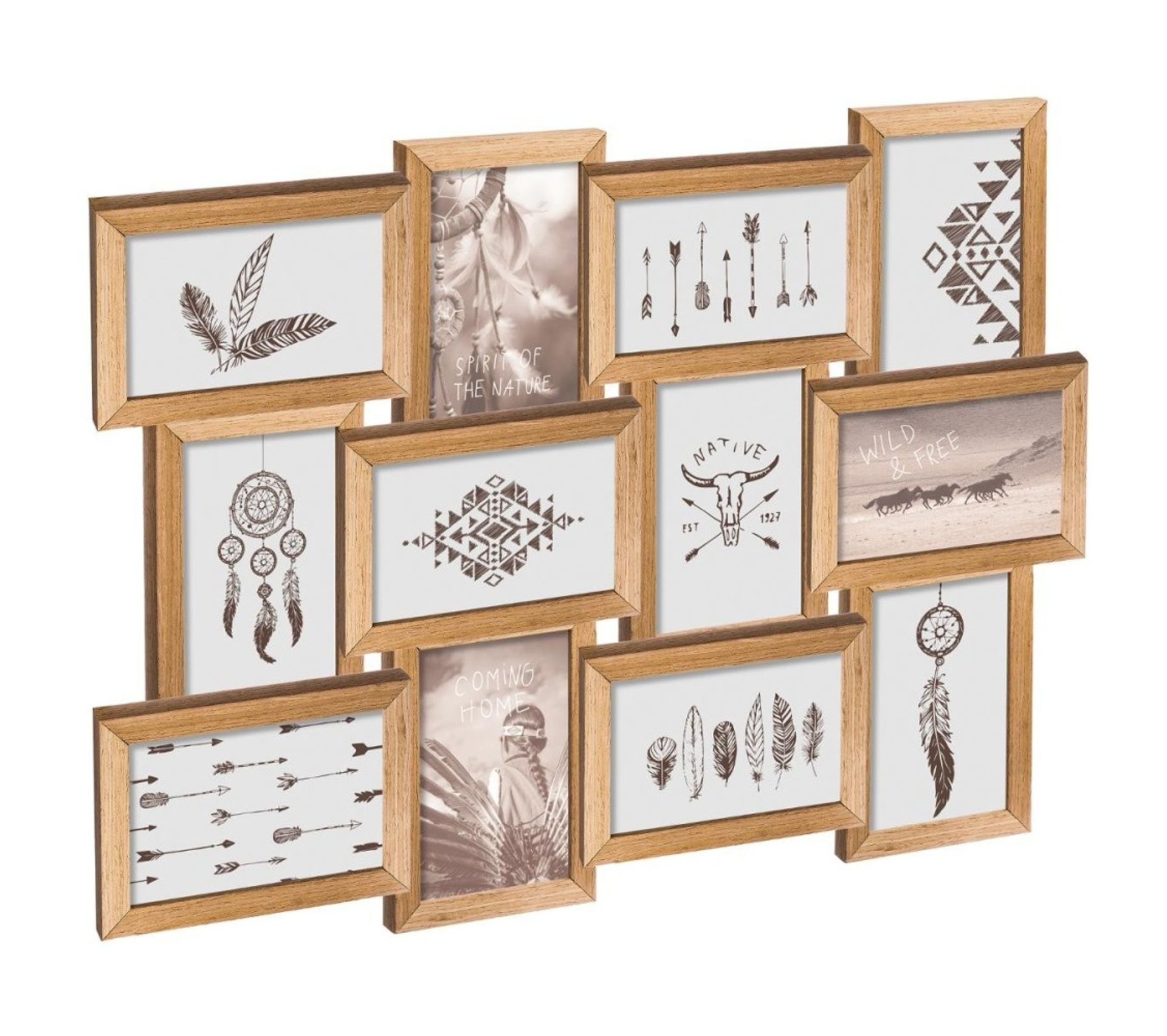 Pêle Mêle 12 Photos Nature - Cadre photo - Pêle mêle BUT