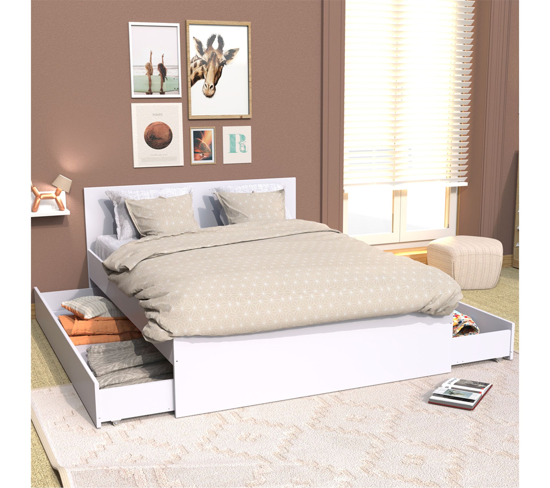 Lit 140x200 Inclus 2 Tiroirs Oslo Blanc Lit BUT Lit 140x200 Inclus 2 Tiroirs Oslo Blanc Lit BUT