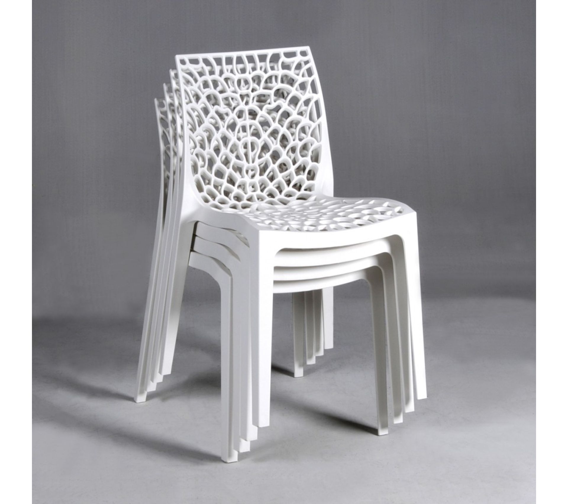 Lot De 4 Chaises Empilables Tela / Blanc - Chaise BUT
