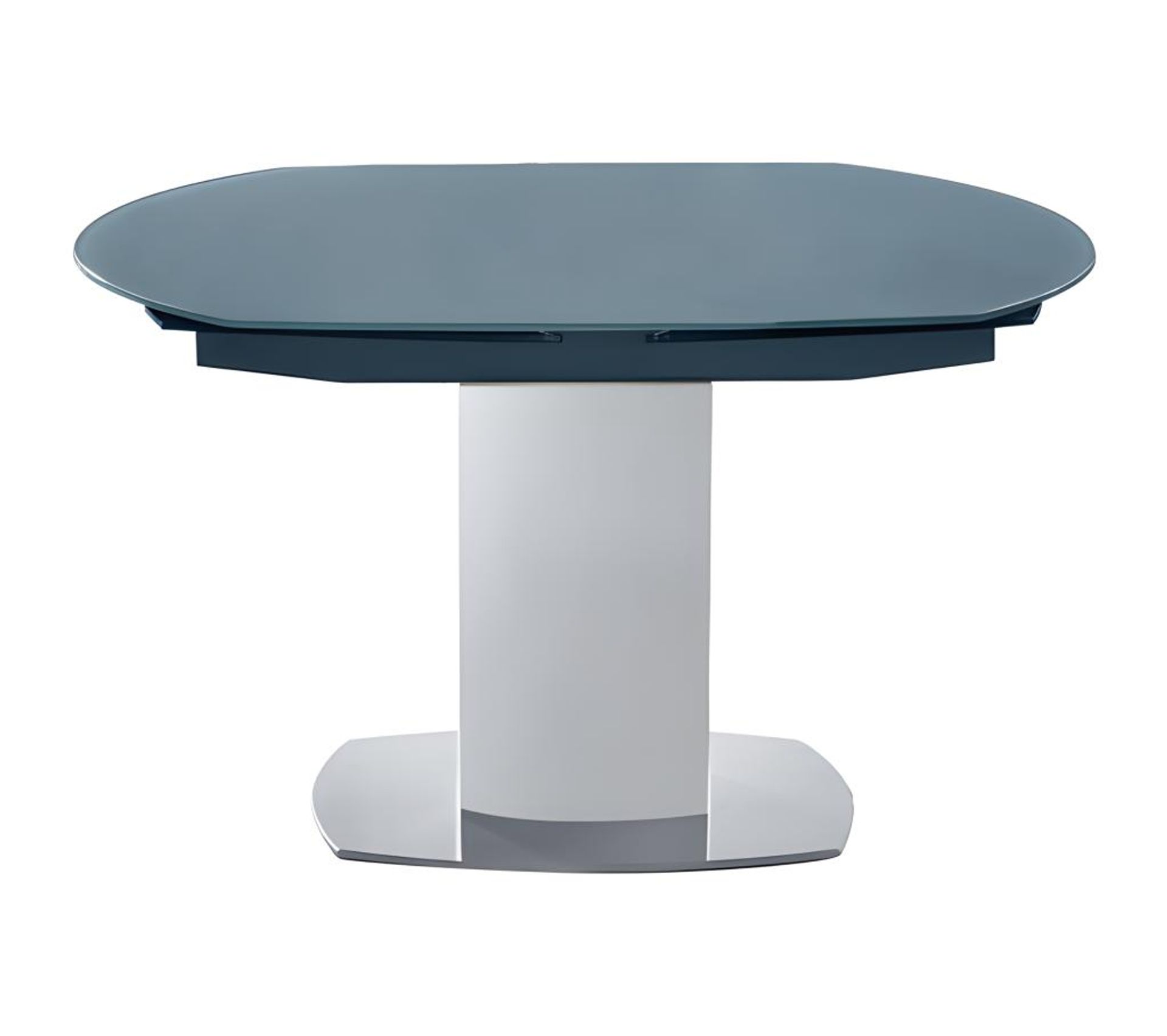 Table À Manger Extensible Talicia - Verre Trempé et Métal - 6 À 8 ...